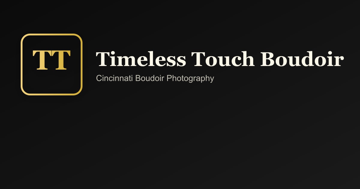 Cincinnati Boudoir Photography | Timeless Touch Boudoir